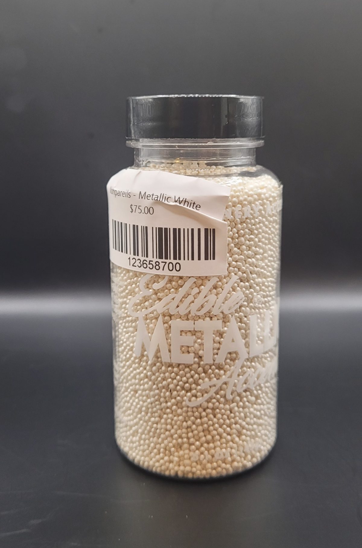 Metallic Nonpareils - 5.1 oz - White - Cake Decor & Baking Supplies