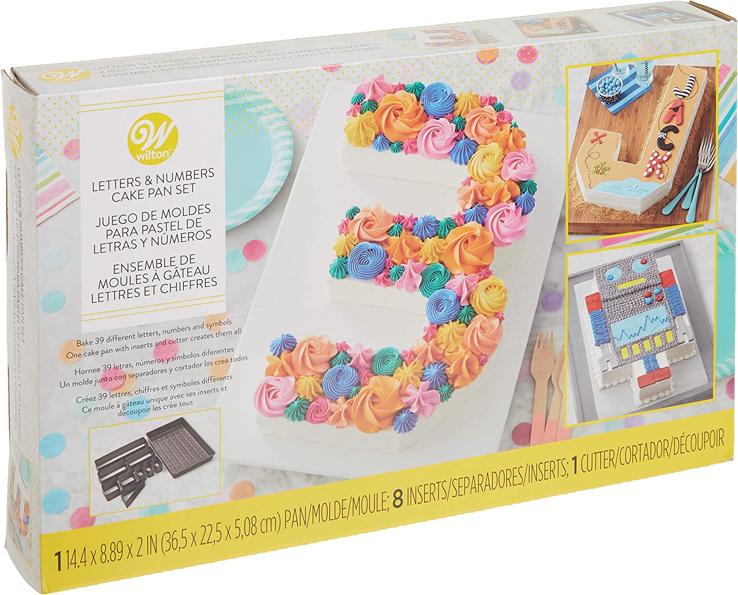 Number Letter Pan - Countless Pan by Wilton - Cake Decor & Baking Supplies