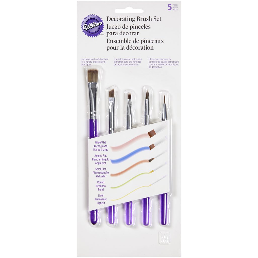 Wilton 10 pc Decorating Brush Set - Cake Decor & Baking Supplies