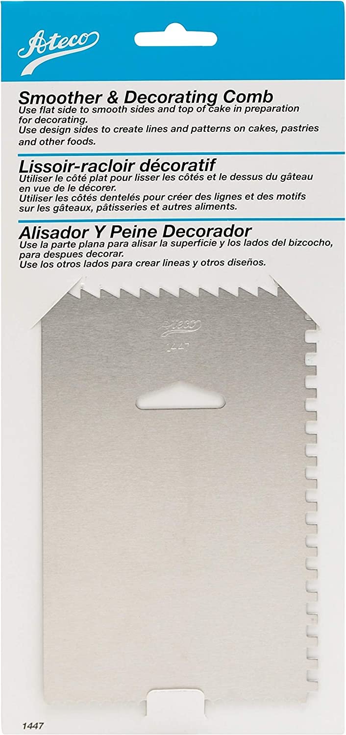 4 Sided Rectangle Scraper - Ateco - Cake Decor & Baking Supplies