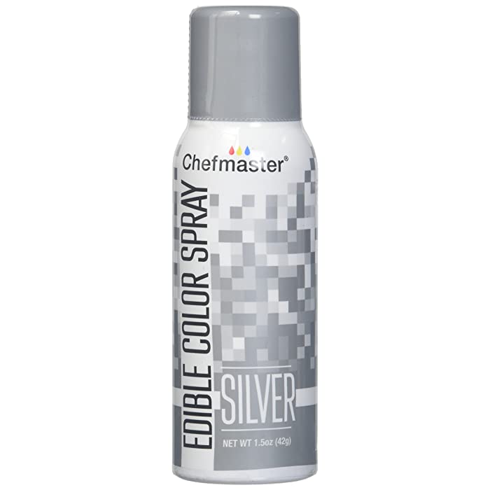 Chefmaster Edible Spray - Silver - Cake Decor & Baking Supplies