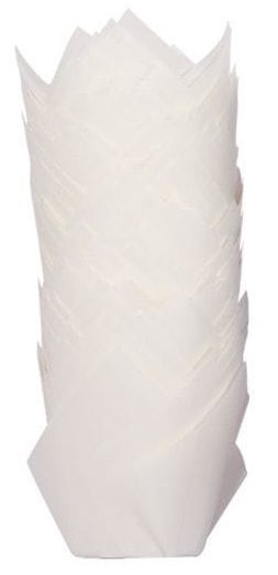 White Cupcake Wrapper / Tulip- 50ct - Cake Decor & Baking Supplies