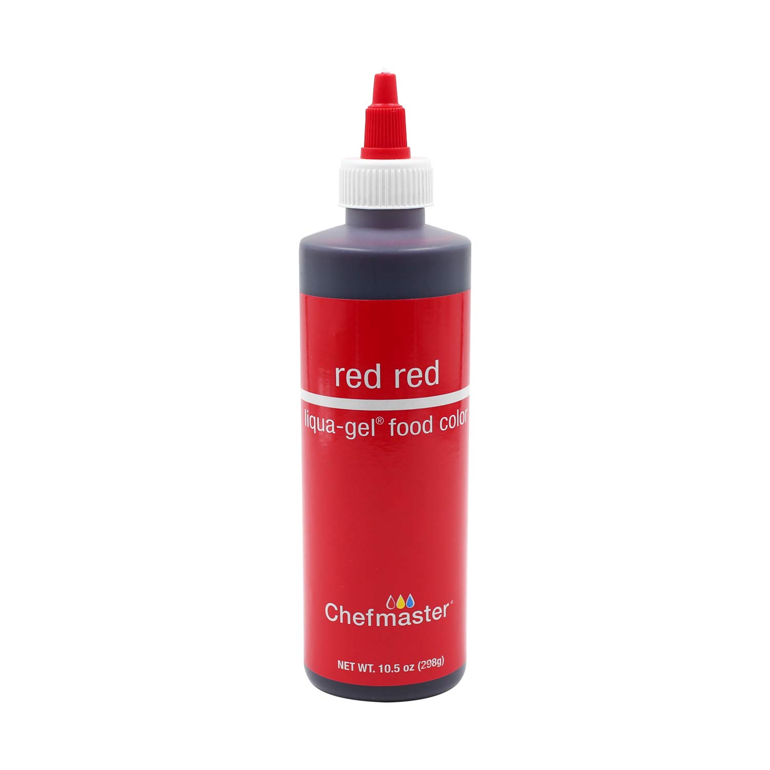 Chefmaster Liqua Gel - Red Red 10.5 oz - Cake Decor & Baking Supplies