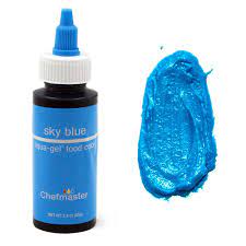 Chefmaster Liqua Gel - Sky Blue 2.3oz - Cake Decor & Baking Supplies