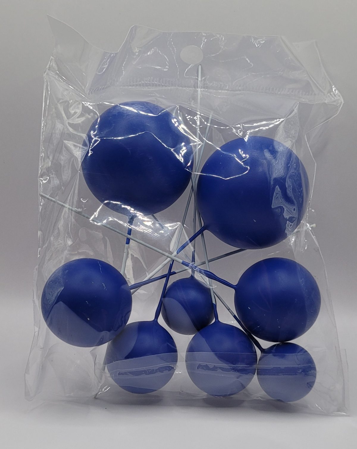 Assorted Ball Cake Topper - Royal Blue - Cake Decor & Baking Supplies