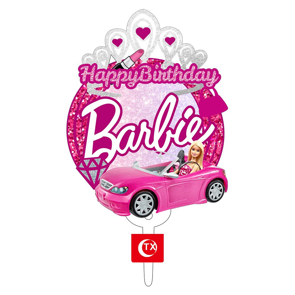 Barbie Cake Topper - Car - Cake Decor & Baking Supplies