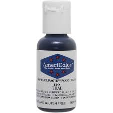 Americolor Soft Gel Teal .75oz - Cake Decor & Baking Supplies