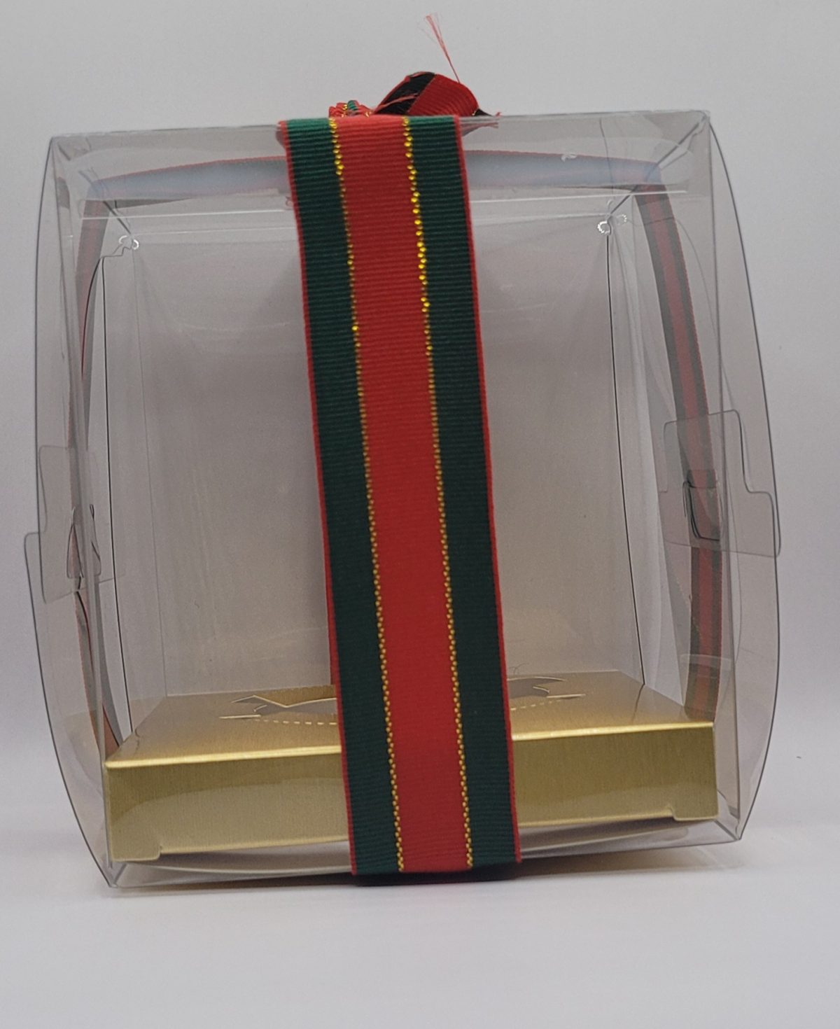 Single Clear Cupcake Box - Gold - Cake Decor & Baking Supplies