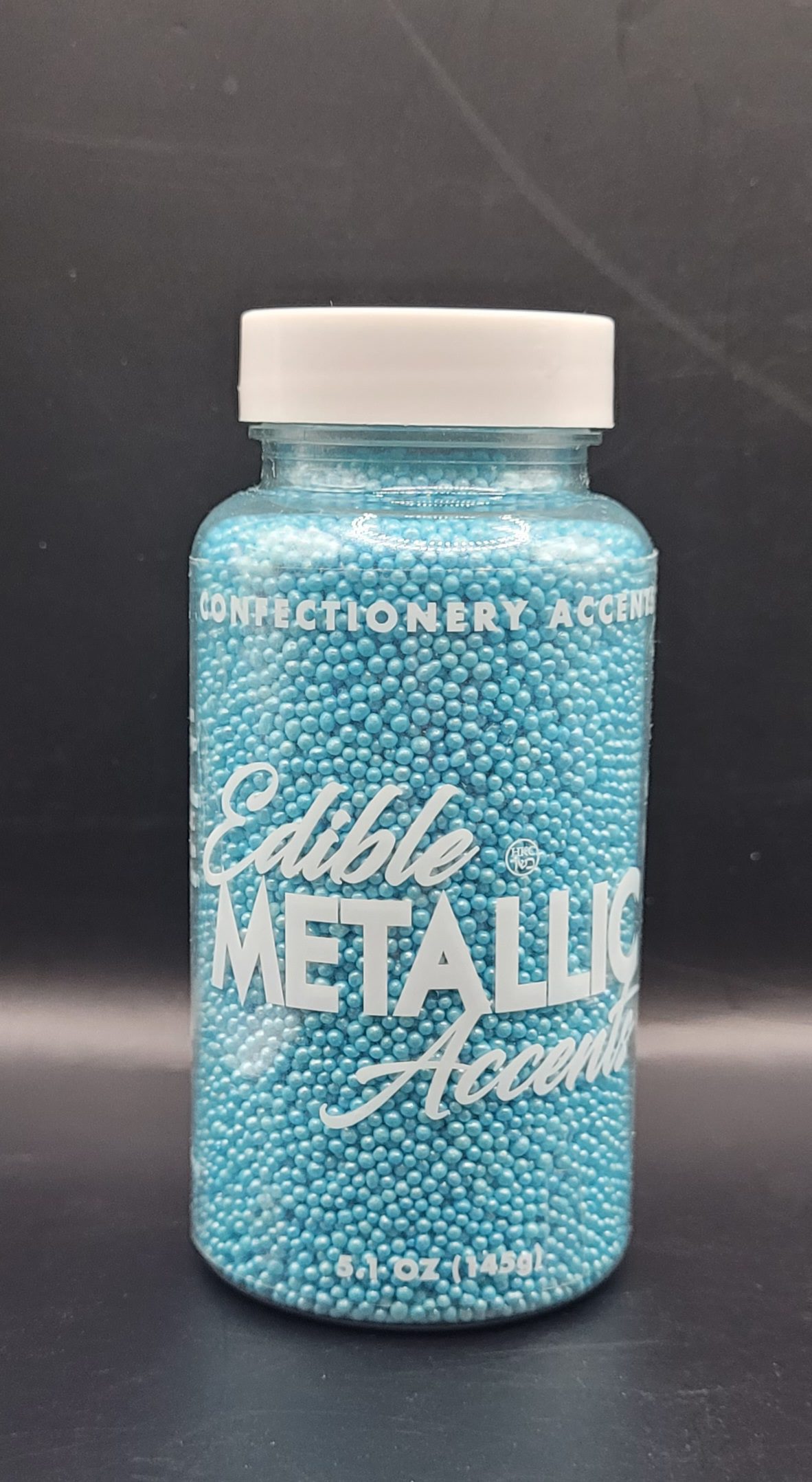 Edible Metallic Accents - Light Blue 5.1oz - Cake Decor & Baking Supplies