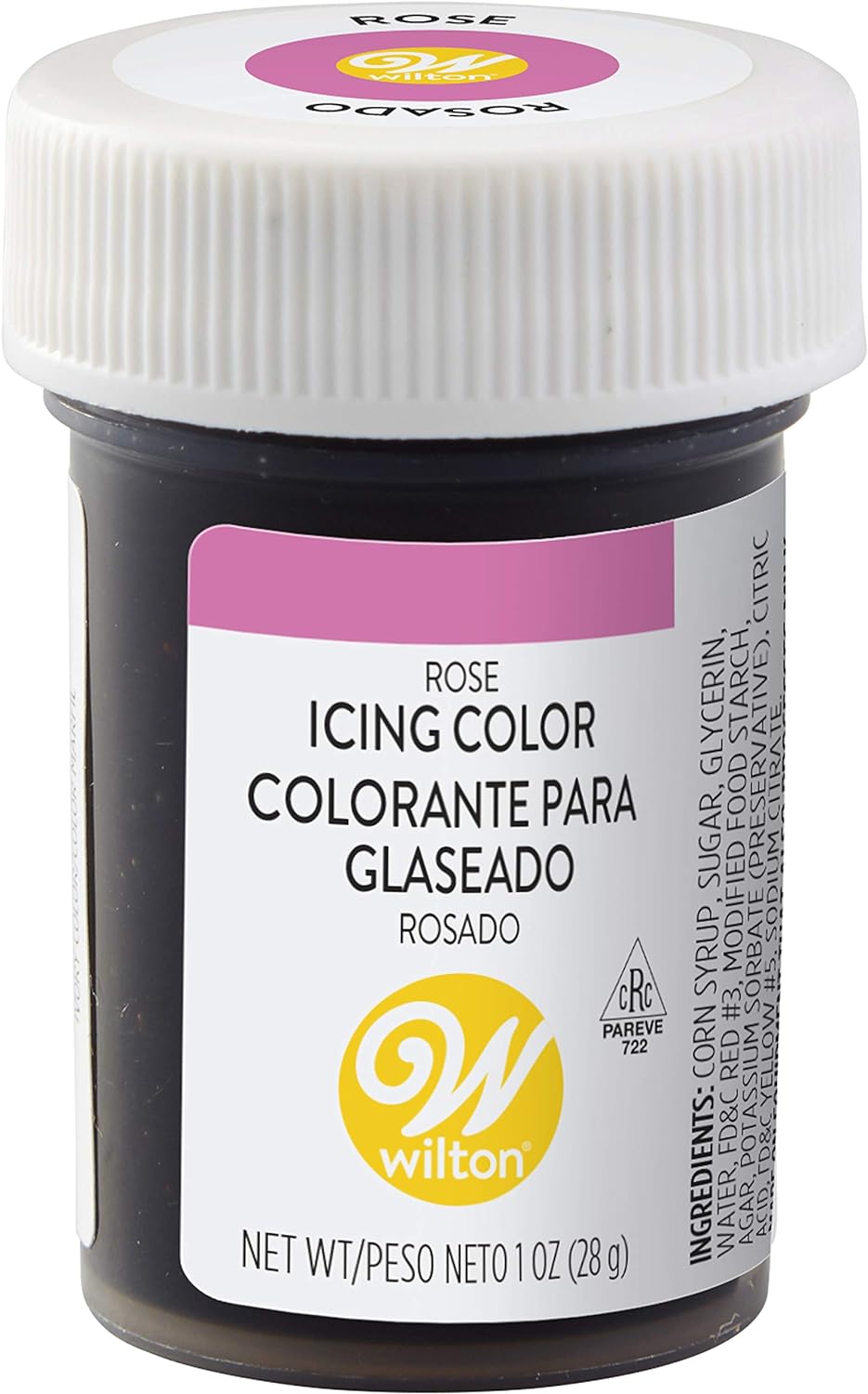 Wilton Icing Gel Colour - Rose 1oz - Cake Decor & Baking Supplies