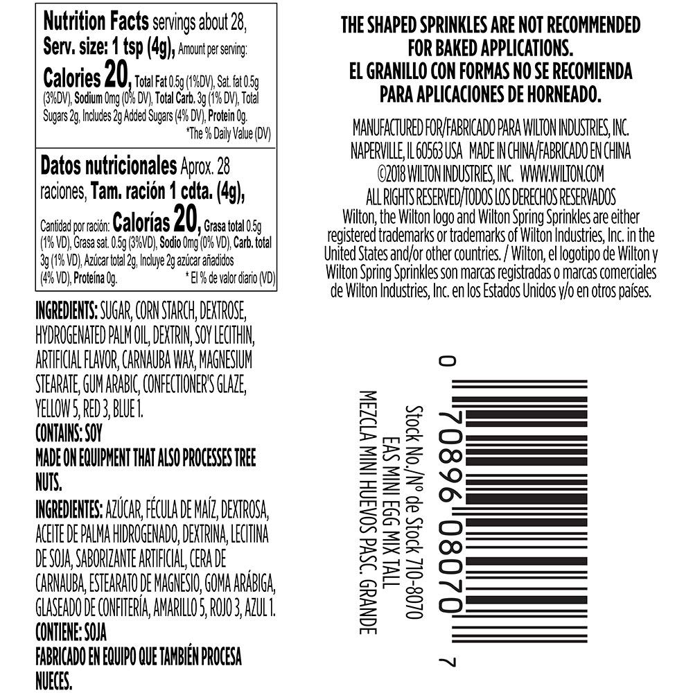 Wilton Colourful Egg Mix 4oz - Cake Decor & Baking Supplies