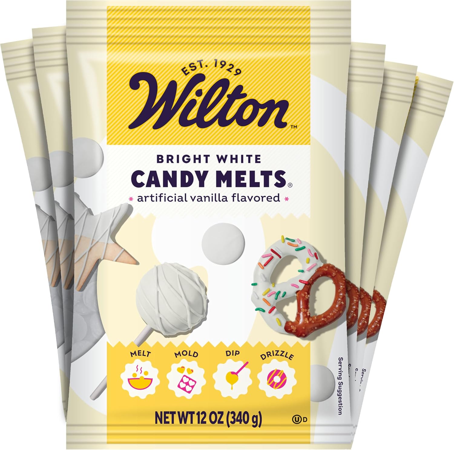 Wilton Bright White Candy Melt 12oz - Cake Decor & Baking Supplies